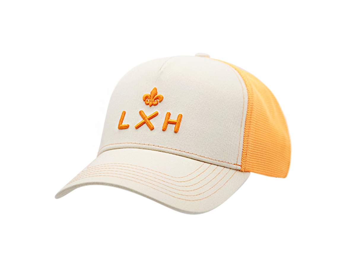 Casquette Shades Soft Beige et Orange avec Logo LXH | LXH